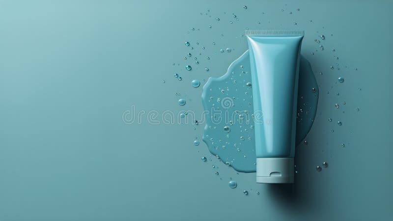Tube of Toothpaste on Blue Background Stock Photo - Image of blue ...