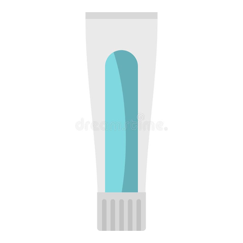 Tube of toothpaste icon stock vector. Illustration of oral - 90975366