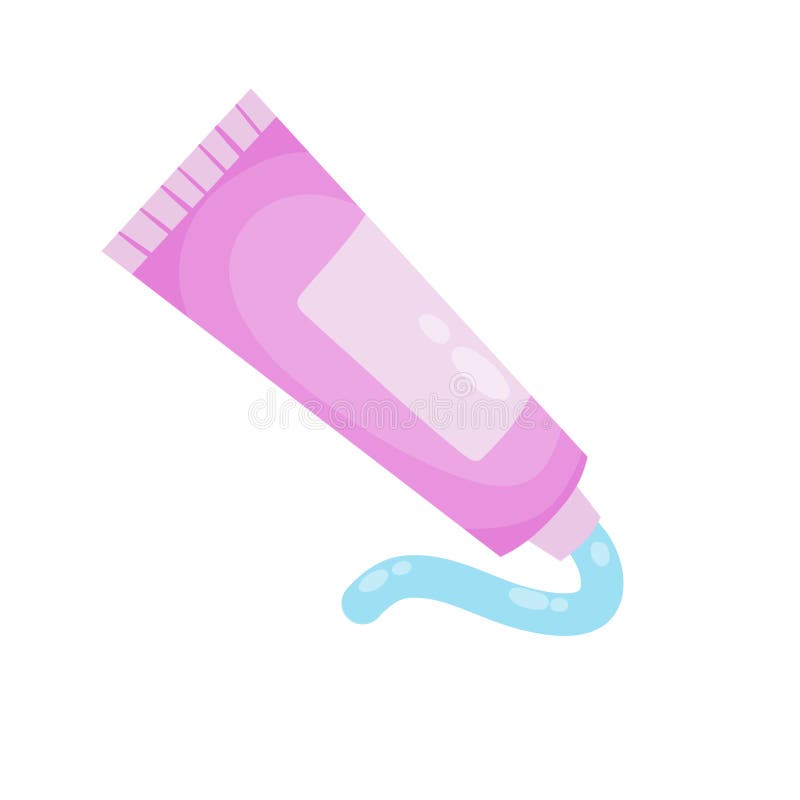 Tube of Toothpaste. Personal Hygiene. Pink Packaging Stock Vector ...