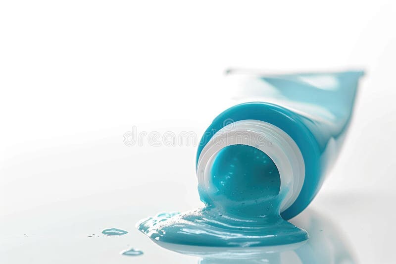 A Tube of Toothpaste Sits on a Table, Ready for Use Stock Illustration ...