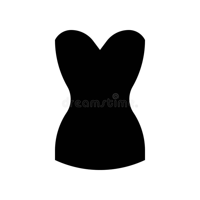 Tube Top Vector Illustration, Solid Style Icon Stock Vector ...