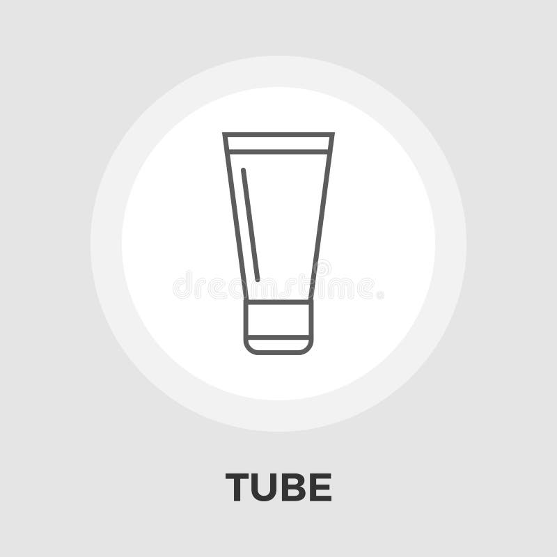 Tube vector flat icon stock vector. Illustration of container - 90679709