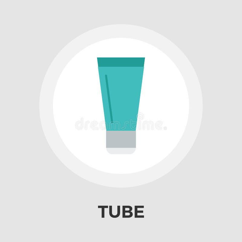 Tube vector flat icon stock vector. Illustration of template - 95522883