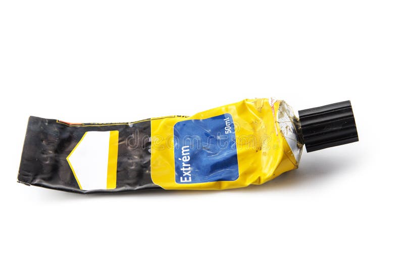 Un tube de colle liquide photo stock. Image du matériel - 56824956