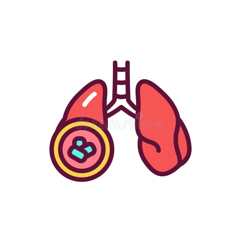 Tuberculosis Line Icon. Isolated Vector Element. Stock Vector ...