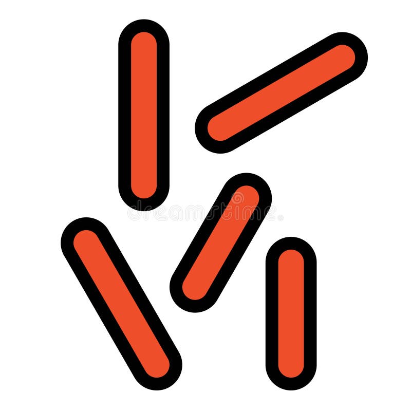 Tuberculosis Virus Vector Illustration, Filled Style Icon Stock Vector ...