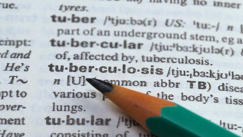 Tuberculosis Word Definition in Dictionary, Severe Disease of Lungs and ...