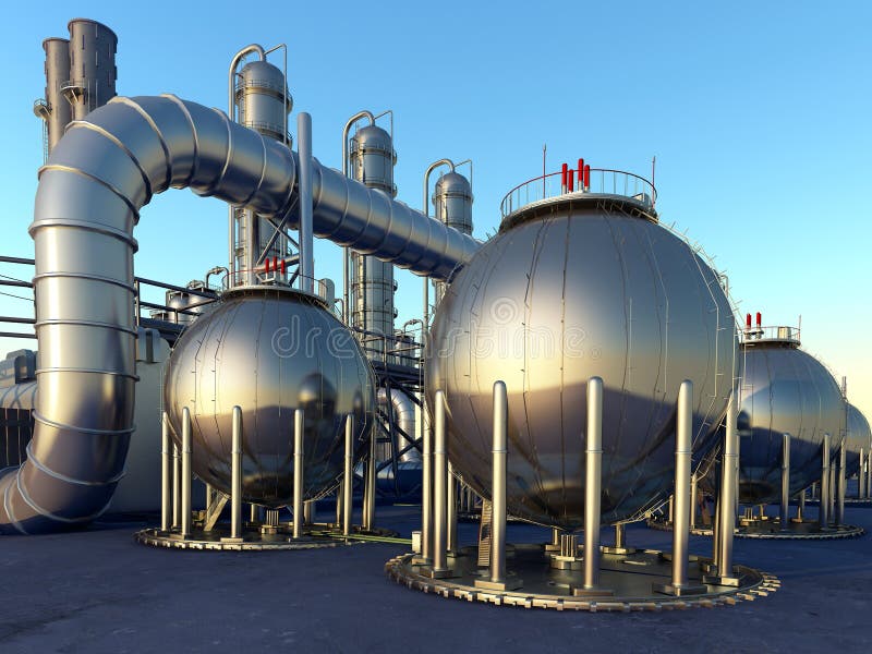 Tubes of factory stock illustration. Illustration of manufacturing ...