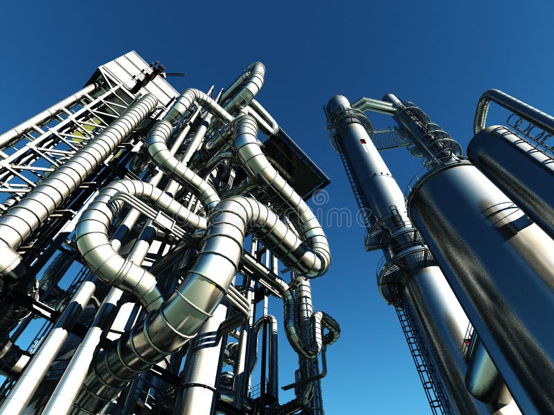 Tubes of factory stock illustration. Illustration of products - 189620939