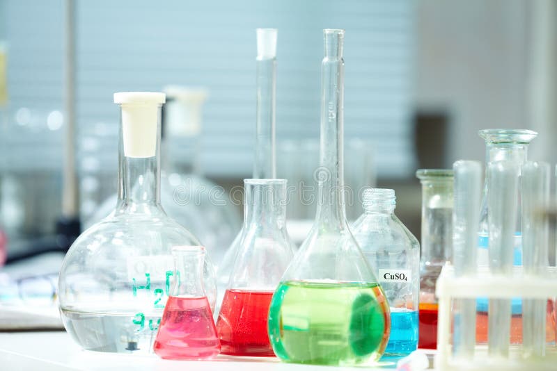 Tubes and flasks stock photo. Image of flask, glassware - 68317318