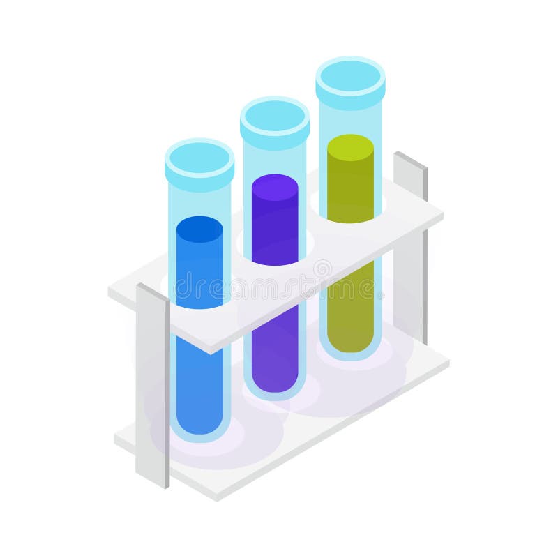 Tubes Isometric Icon stock vector. Illustration of toxic - 267475356