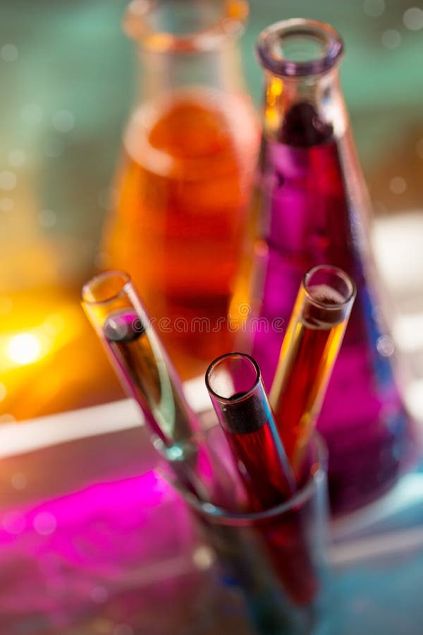 The Tubes in the Laboratory Stock Image - Image of microbiology ...