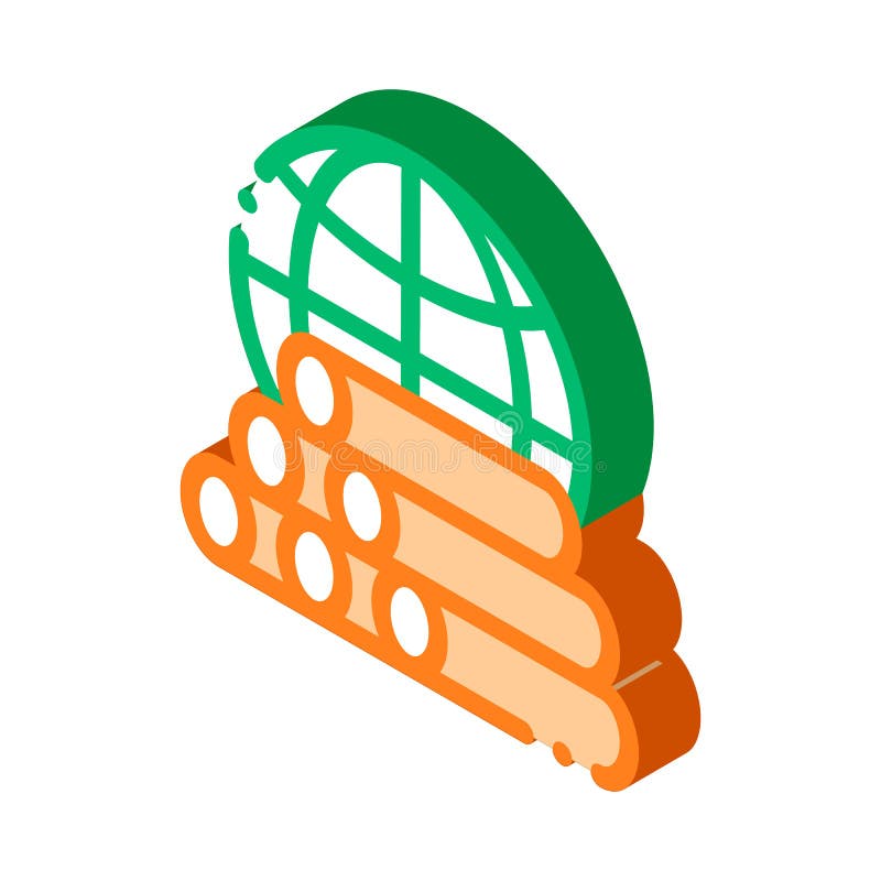 Tubes Planet Earth Problem Isometric Icon Vector Illustration Stock ...