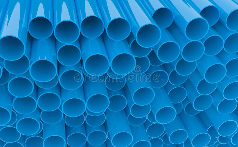 Tubes PVC Pipes Background Illustration 3D Rendering Stock Illustration ...