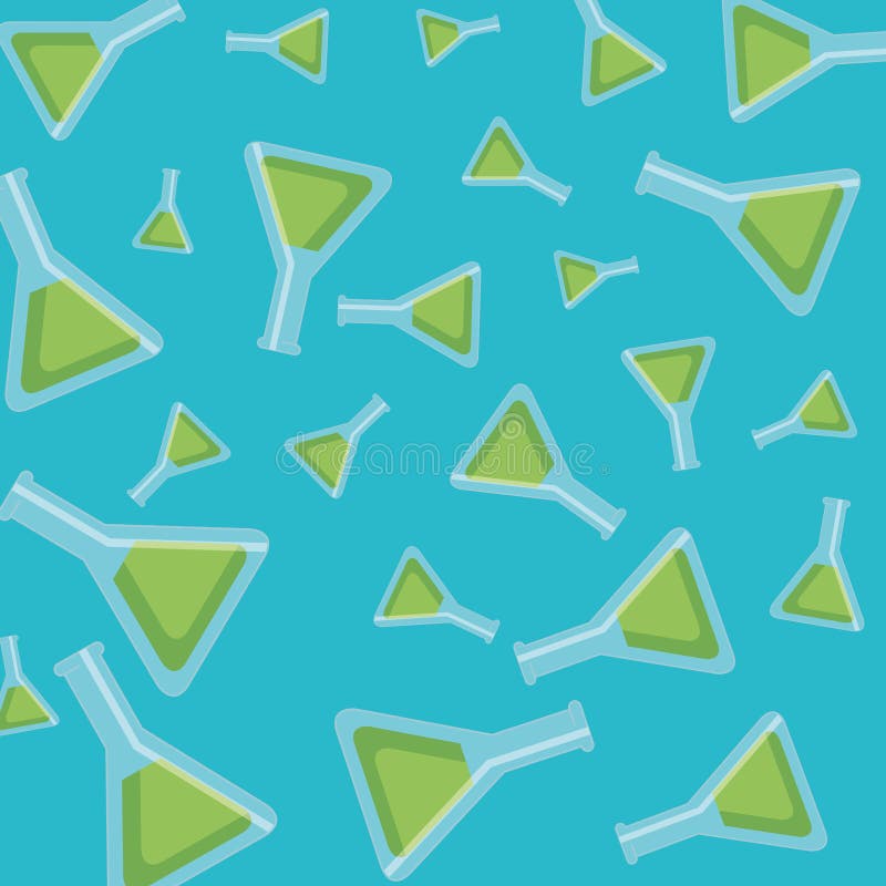 Background Test Tubes and Atom Stock Vector - Illustration of ...