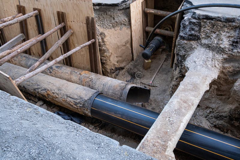 Tubes Underground, Replacement of Water and Gas Systems. Urban ...