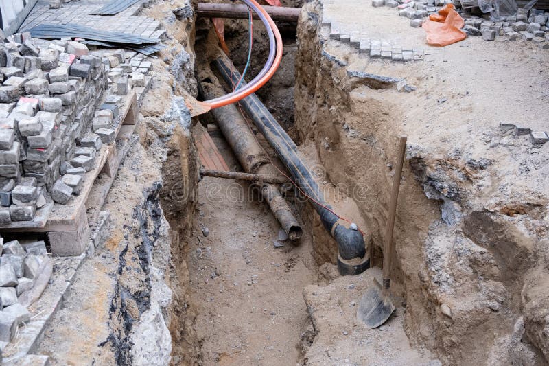 Tubes Underground, Replacement of Water and Gas Systems. Urban ...