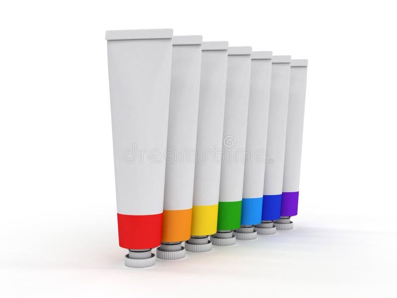 Tubes on white background stock illustration. Illustration of tubes ...