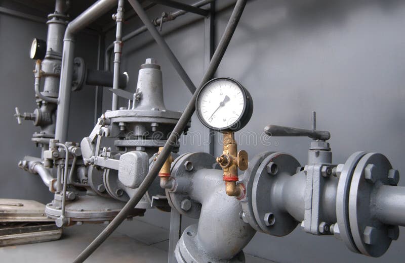 Tubi di gas immagine stock. Immagine di acciaio, scala - 23494169