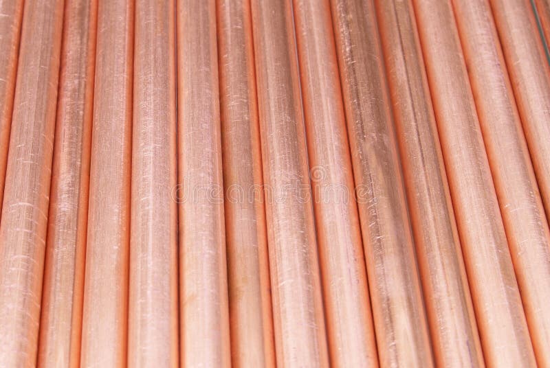 Tubi di rame fotografia stock. Immagine di fronte, immagine - 8003868