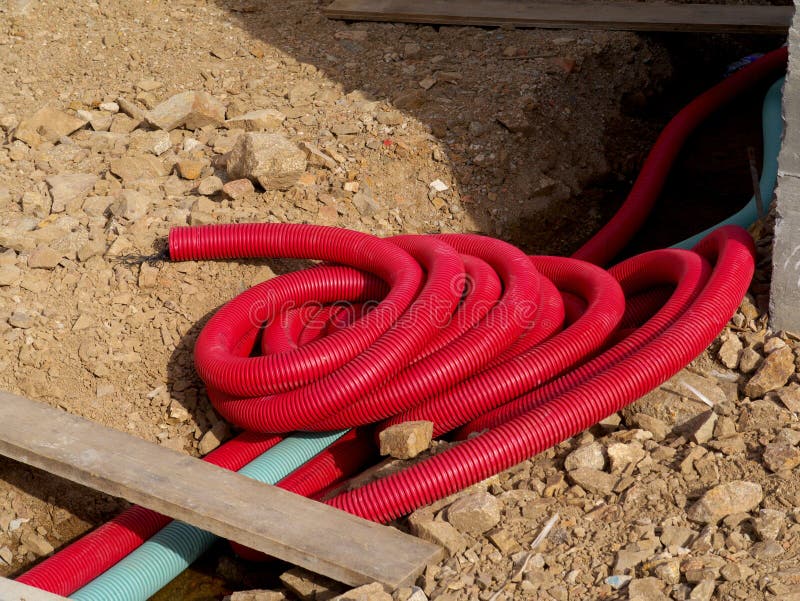 Tubing for Electrical Cables Stock Photo - Image of beans, merge: 46715564