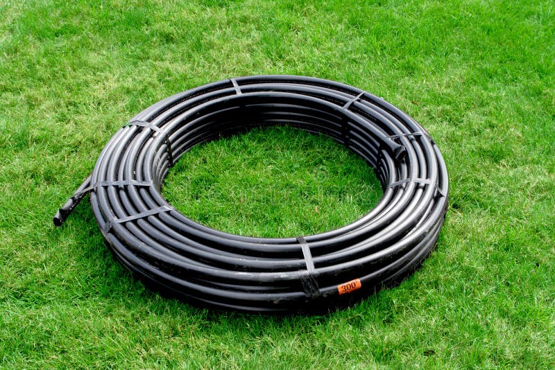 Tubing pipe stock image. Image of watering, black, poly - 6420649
