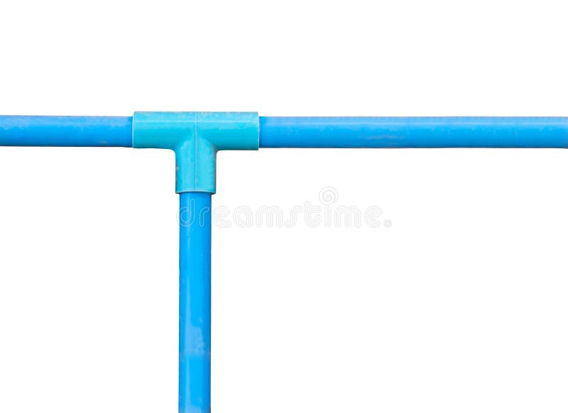 Tubo de PVC azul imagen de archivo. Imagen de accesorios - 50648113