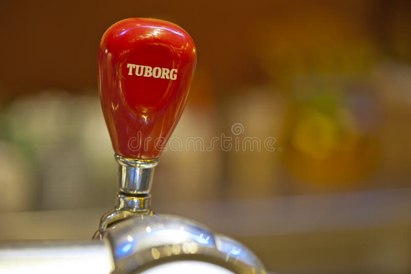 Tuborg Beer Tap editorial stock image. Image of popular - 48468729