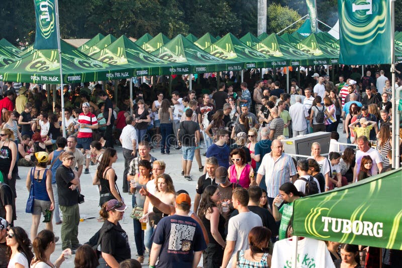 Tuborg Green Fest editorial photography. Image of romania - 28631822