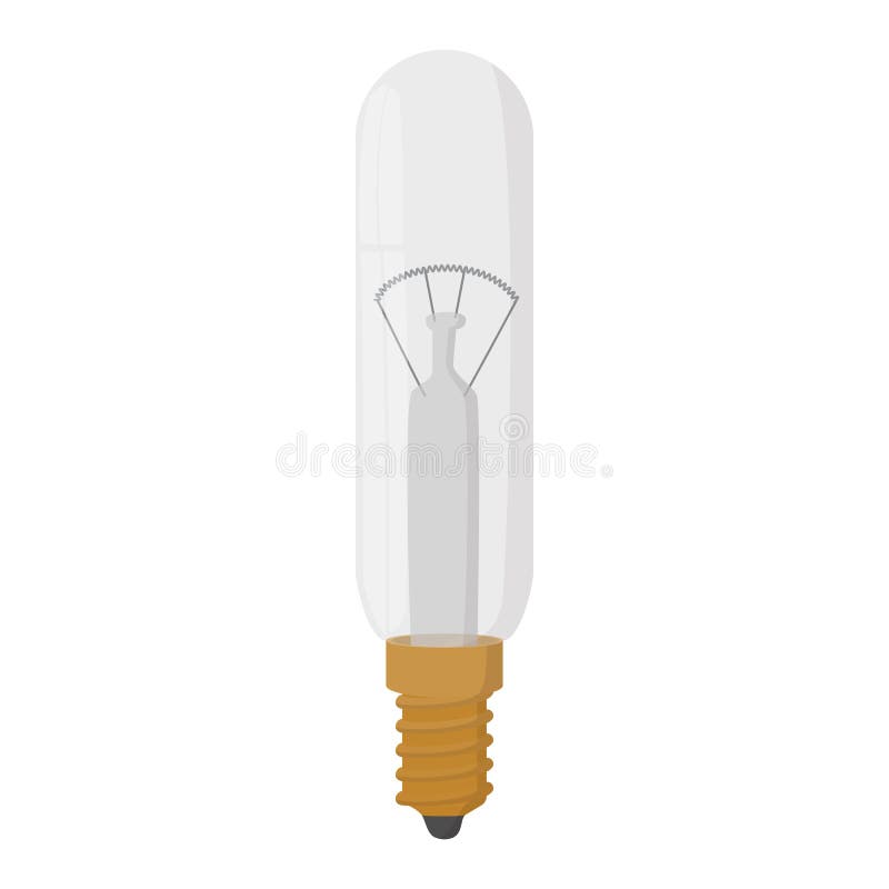 Tubular Bulb Icon, Cartoon Style Stock Illustration - Illustration of ...