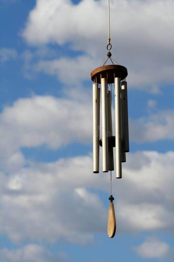 Tubular wind chimes stock photo. Image of breezy, wind - 9034562