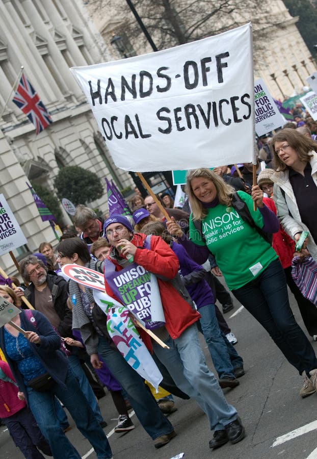 TUC Rally editorial stock photo. Image of protesting - 23424918