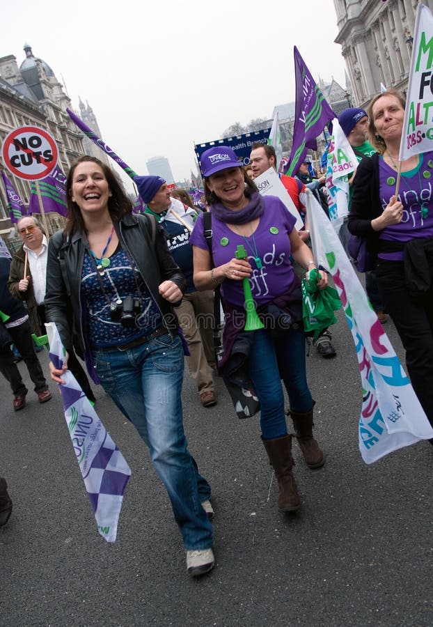 TUC Rally editorial photo. Image of smiling, crowd, cuts - 23425056