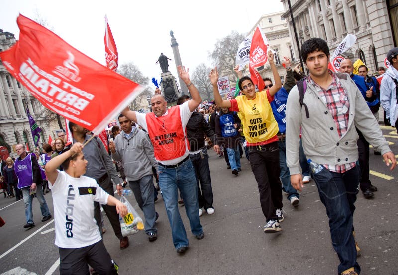 TUC Rally editorial stock image. Image of people, waving - 23425114
