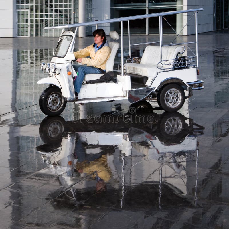 Tuc Tuc stock image. Image of rickshaw, green, modern - 13125967