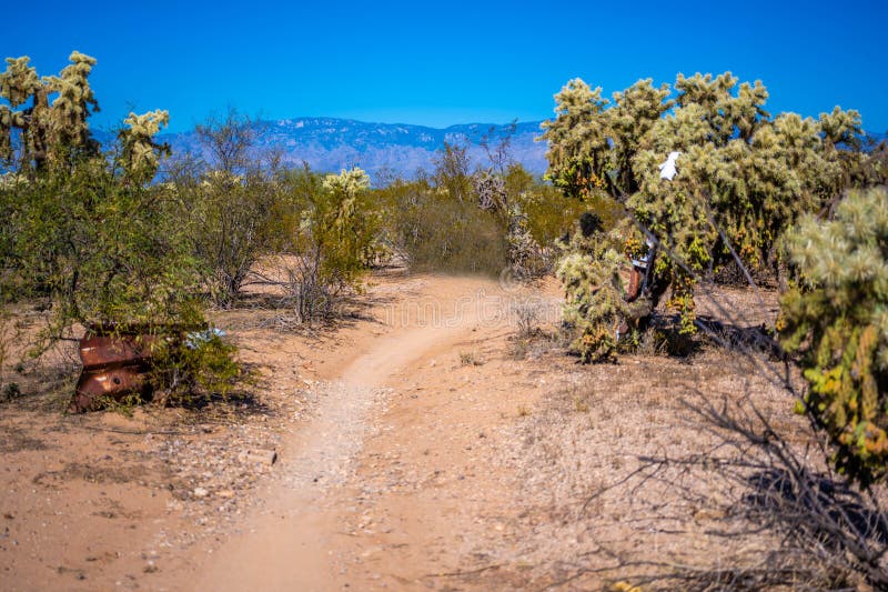 A Description Board for the Trail in Tucson, Arizona Editorial ...