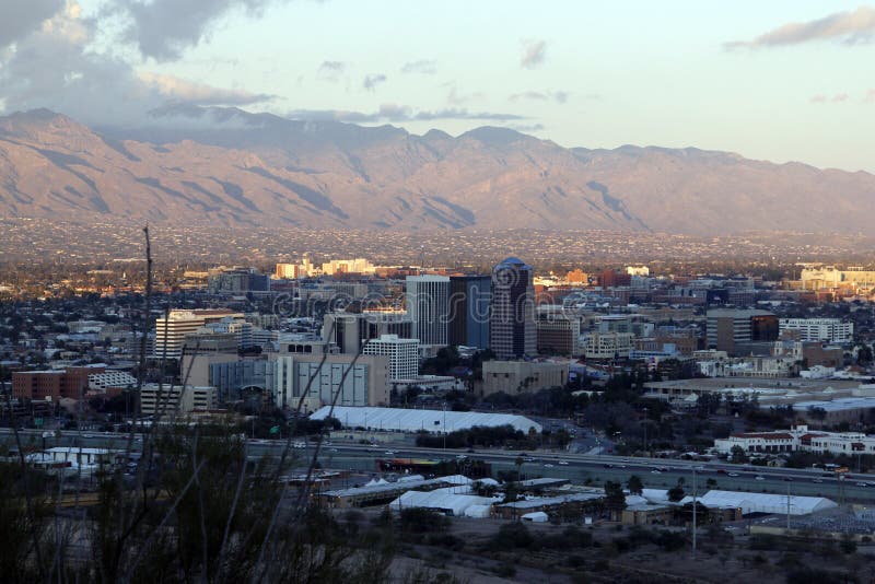 Aerial View of Desert Suburban Homes in Tucson, Arizona Stock Photo ...