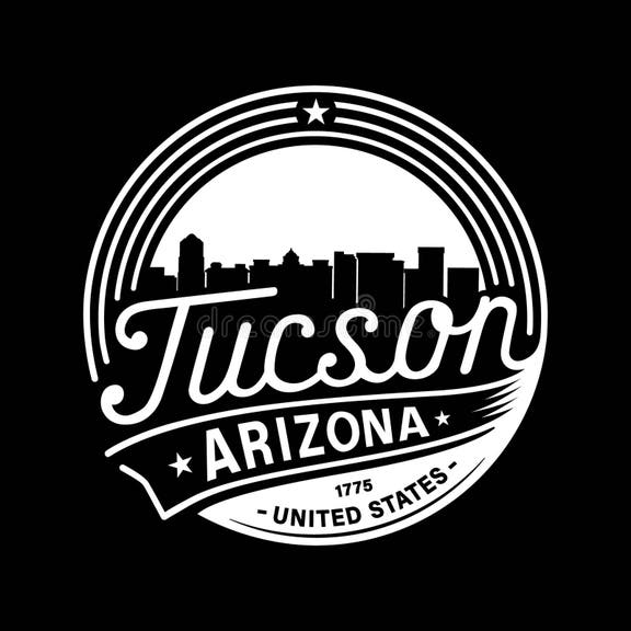 Tucson Arizona Logotype. City of Tucson Vector Design Template. Stock ...