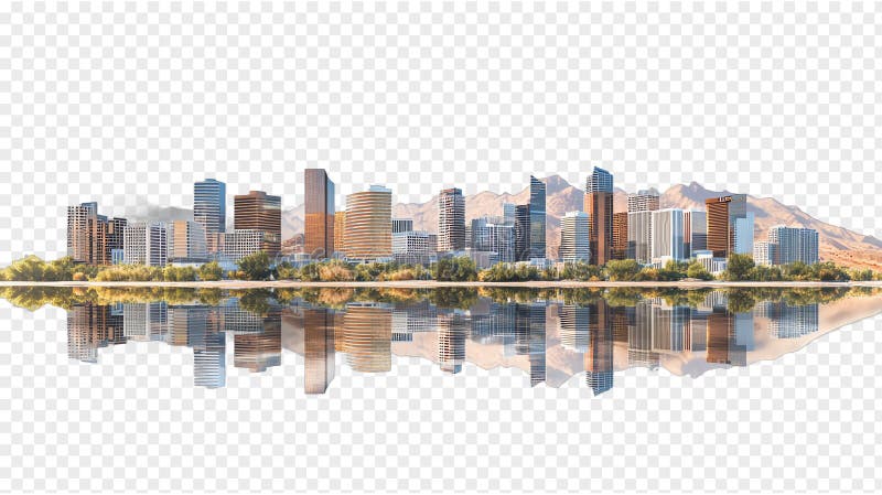 Tucson city skyline stock illustration. Illustration of city - 341492605