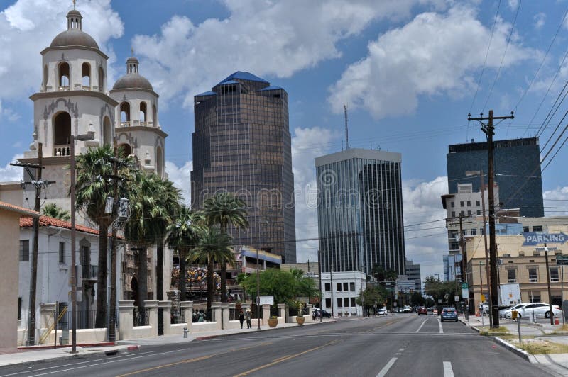 Tucson Skyline stock photo. Image of southwest, tucson - 55667404