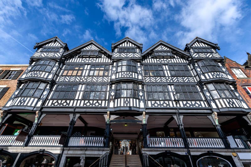 Tudor Architecture Chester England Editorial Stock Photo - Image of ...