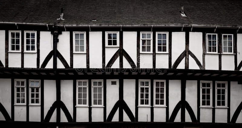 Tudor Building Front, York, UK Stock Image - Image of architecture ...