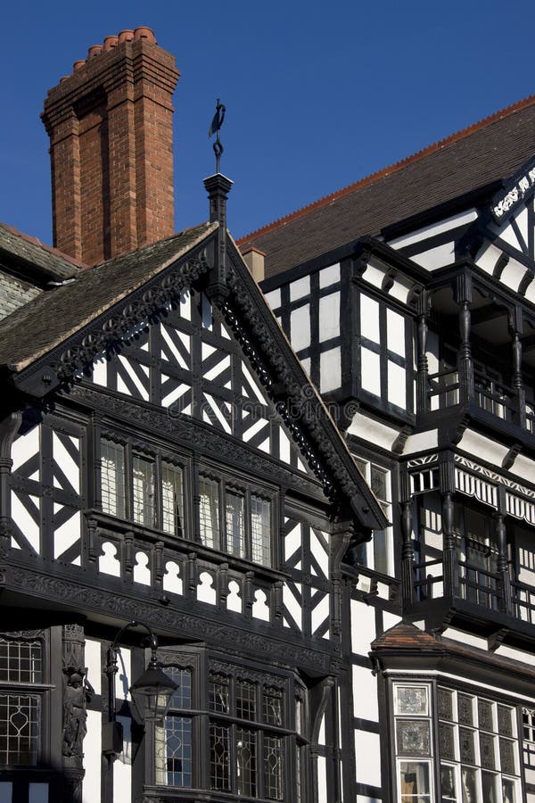Tudor Buildings - Chester - England Editorial Stock Photo - Image of ...