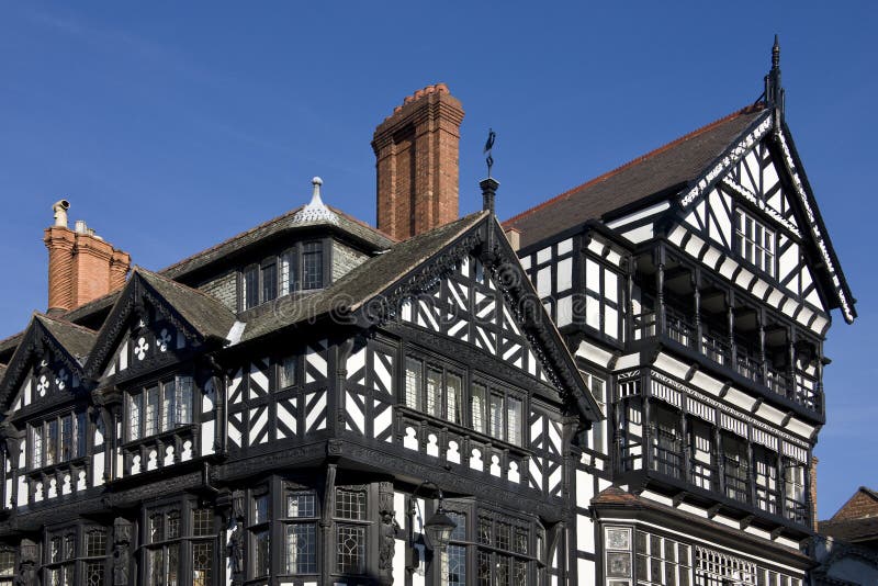 Tudor Buildings - Chester - England Editorial Stock Photo - Image of ...