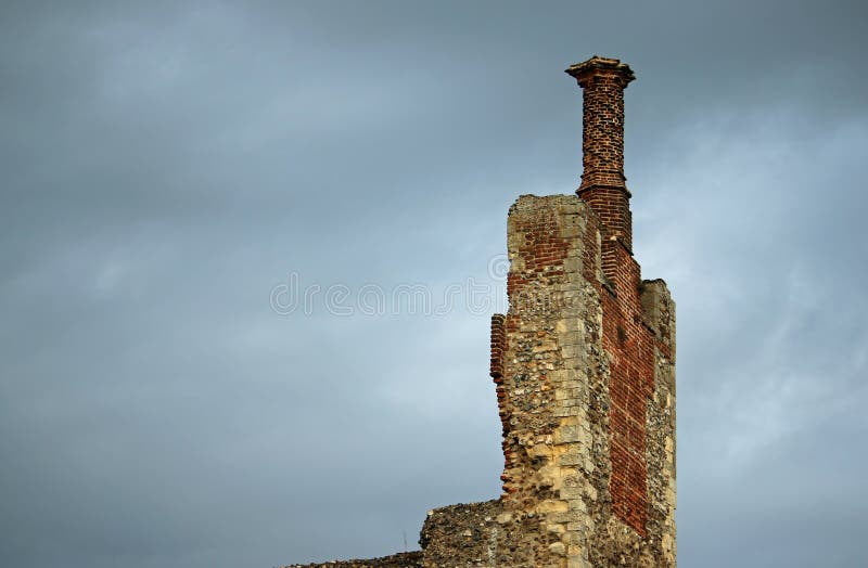 Tudor Chimney on Medieval Castle Stock Image - Image of stone, chimney ...