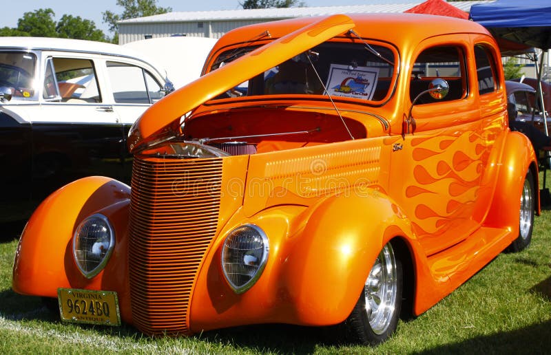 Gamla Ford Car På Bilshowen Redaktionell Arkivfoto - Bild av vadställe ...