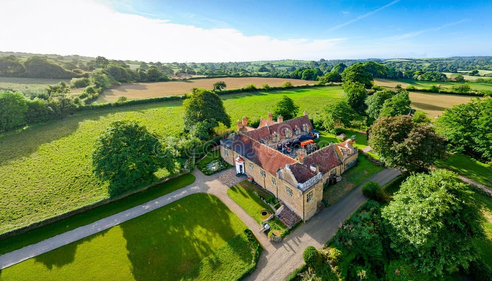 Tudor manor, AI generated stock illustration. Illustration of tudor ...