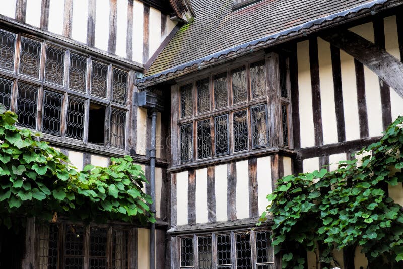 Tudor windows stock image. Image of england, exterior - 66612965