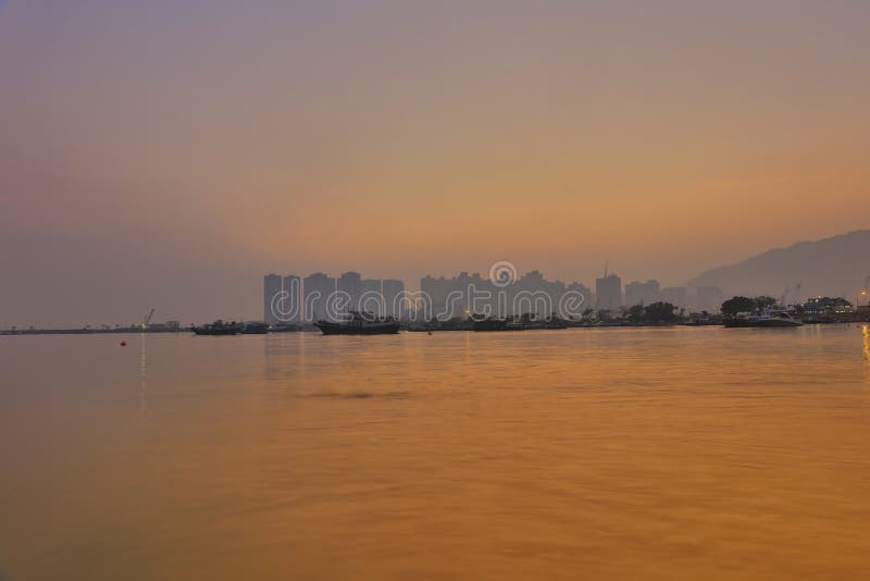 Tuen Mun of Castle Peak Bay Stock Photo - Image of ocean, recreation ...
