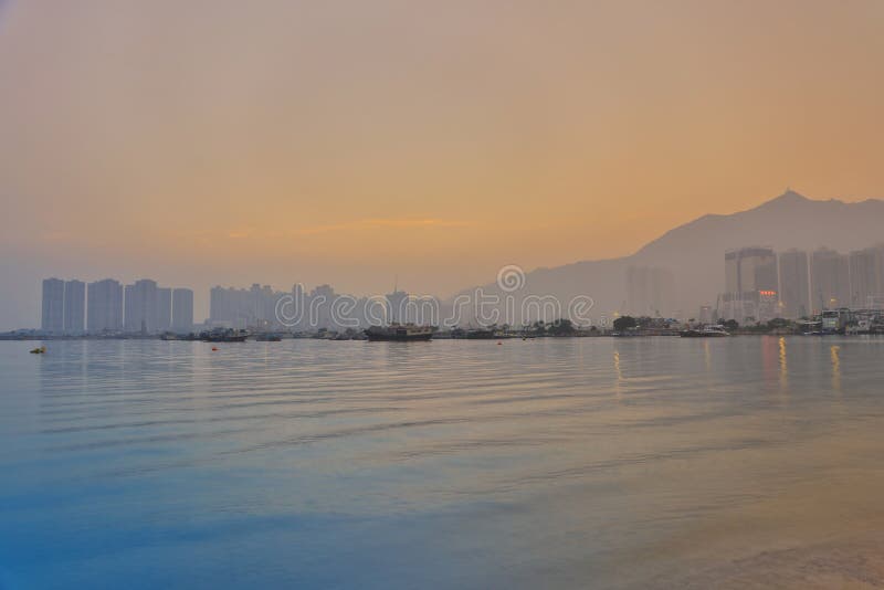 Tuen Mun of Castle Peak Bay Stock Photo - Image of peak, shing: 83949846